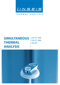 Linseis STA PT 1600 고온 STA -150 ° C에서 2400 ° C